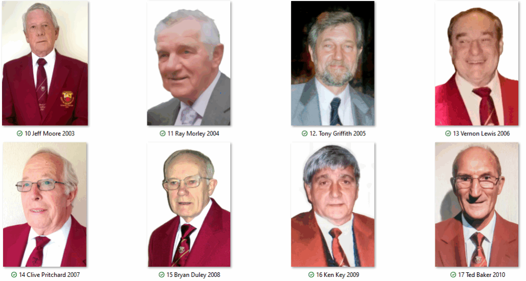 Past Seniors' Captains Photographs - Hagley Golf Club